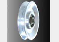 China Popular Gym Equipment Pulley Shining Silver Alloy 114mm Multi Gym Pulley Wheels for sale