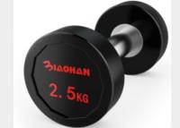China Club Gym Equipment Parts Rubber Steel Material Gym Fitness Dumbbells for sale