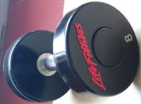 China Black Fitness Weights Dumbbells Gym Accessory With PU / Steel Material for sale