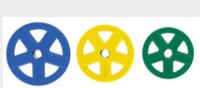 China 2.5kg - 20kg Weight Plates , Colourful PU Material Gym Spare Parts Logo Available for sale