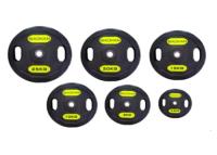 China PU / Steel Barbell Weight Plates 1.25 - 25 kgs Gym Accessories For Fitness Clubs for sale
