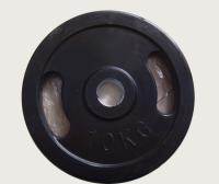 China Professional Gym Steel Weight Plates Logo Available Black Color For Gym Clubs for sale