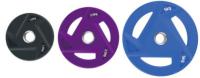 China 2.5kg - 20kg Weight Plates , Colourful PU Material Gym Spare Parts Logo Available for sale