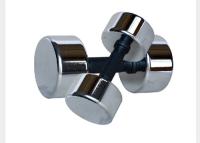 China Environmental Rubber Coated Dumbbells / Durable Gym Fitness Accessories for sale