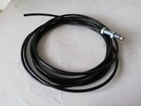 China Plastic Coated Wire Rope, Black Home Gym Cable With 6.5mm Outer Diameter for sale