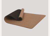 China 1300G 660mm Cork Anti Slip Thick 6mm TPE Yoga Mats for sale