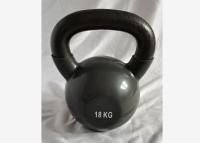 China Purple Gym Equipment Accessories 14kg Vinyl Kettlebell for sale