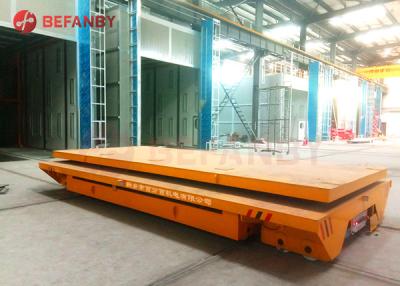 China DC Motor Driven Rail Battery Transfer Cart Heavy Loading Transport 5T for sale