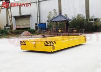 China 20t Steerable Motorized Trackless Transfer Cart On Cement Floor for sale