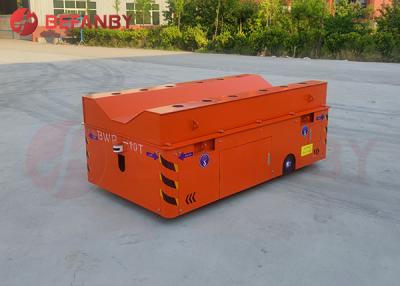 China 10 Tonne Trackless Transfer Cart Battery Operated With Rubber Wheels Move for sale