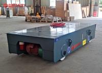 China 2T Flat Rail Road Electric Transfer Cart For Workshop Robot Handling for sale