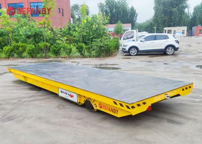 China Heavy Duty Trackless Transfer Cart 10 Ton For Steel Plant for sale