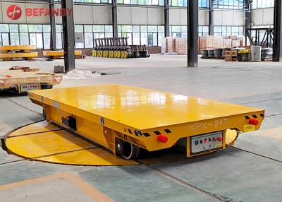China Electric Rail Coil Transfer Cart Battery Driven For Workshop 10 Ton for sale