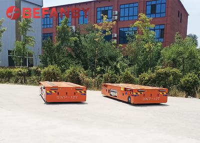 China Battery Powered Heavy Duty Trackless Transfer Cart Trolley 1 - 1500 Ton for sale
