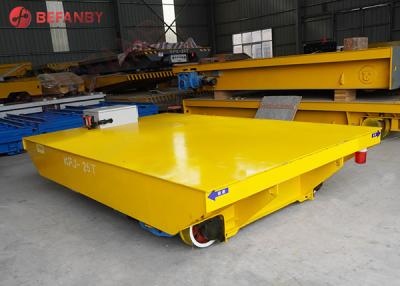 China 35t Motorized Rail Transfer Cart For Factory Transport Cable Drum Plate for sale