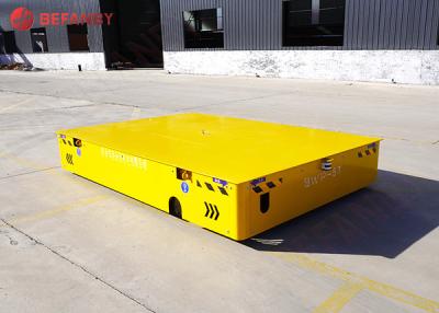 China Customized Trackless Transfer Cart Battery Lift Table Trolley On Cement Floor for sale
