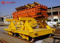 China 75t Steel Plate Transfer Electric Rail Flatbed Cart for sale