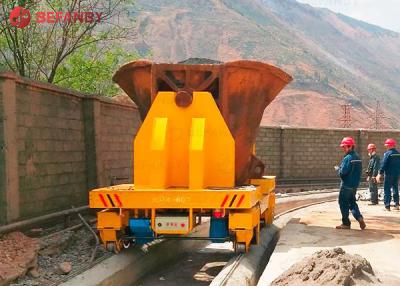China 15T Load Steel Ladle Towable Railway Material Transfer Carts for sale