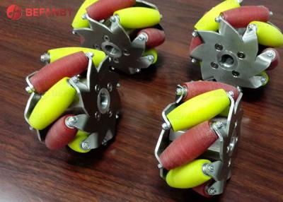 China 6 Inch 600kg Load PU Mecanum Wheels for AGV and Omnidirectional Applications for sale
