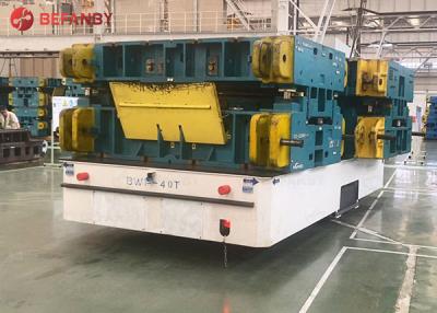 China 40 Tons Mold Transfer Trackless Electric Platform Cart for sale