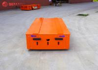 China Auto Precast Concrete Floor Industrial Trolley Cart , 1-500 Tons Turning Battery trackless Transfer Trolley for sale