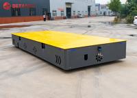 China Auto Precast Concrete Floor Industrial Trolley Cart , 1-500 Tons Turning Battery trackless Transfer Trolley for sale