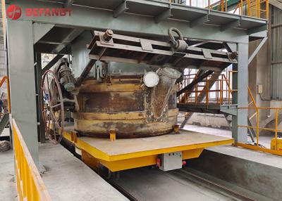 China Curved Track Rail power Platform Transfer Trolley 2 Ton for sale
