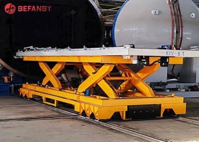 China 15t Remote Control Rail Scissor Lift Transfer Cart for sale