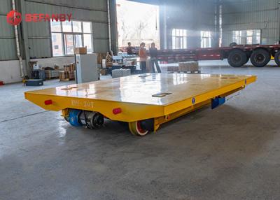 China 30 Tons Motorised Rail Transfer Trolley For Vacuum Oven for sale
