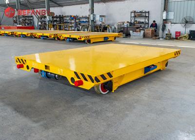 China Workshop 5t Battery Transfer Cart Rail Wheel For Marble Slabs Shifting for sale