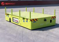 China Electric Orange Color Heavy Duty Plant Trailer For Cement Floor Q235 Material for sale