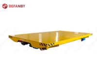 China Workshop Floor Rail Transfer Cart Material Handling Steel Platform for sale
