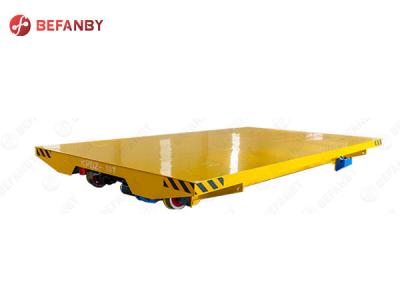 China Workshop Floor Rail Transfer Cart Material Handling Steel Platform for sale