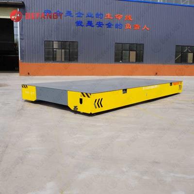China 18T Steerable PU Wheels Trackless Transfer Cart for sale