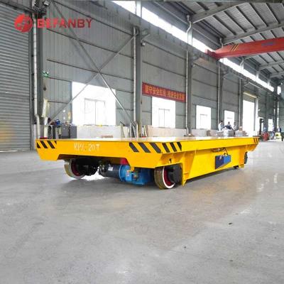 China Rails Hydraulic Powered Transfer Cart 30 Ton For Workshop for sale
