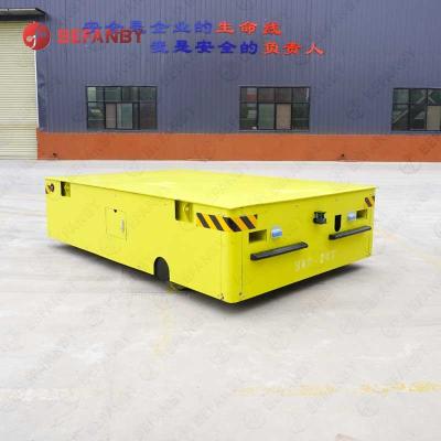 China 50t Trackless Transfer Cart Steerable Floor Industrial Platform Trolley for sale