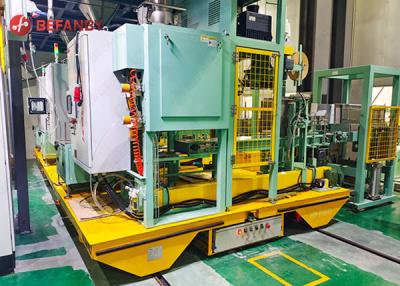 China Large Capacity Flatbed Material Track Transfer Carts for sale