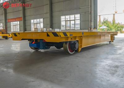 China Construction Site Flexible Turn Track Flatbed Transfer Car for sale