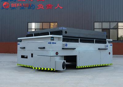 China Large Capacity Battery Lift Trackless Transfer Carts / trolley for sale