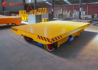 China Low Voltage Electricity Operated Die Transfer Flat Heavy Load Cart Rail Guided Cart for sale