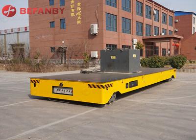 China 35t Customized Table Size Battrey Operated Railless Transfer Cart for sale