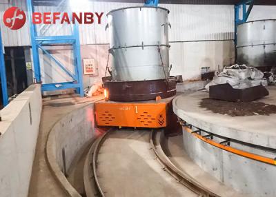China Motorized Railway Boiler Factory Ladle With Heat Proof Transfer Carts for sale