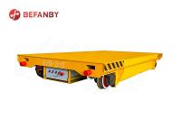 China 50T Factory Use Cast Steel Wheel Rail Operated Transfer Carts for sale