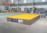 China Large Table Industrial Use Flexible Motorized Transfer Trolley On Rail Roads for sale