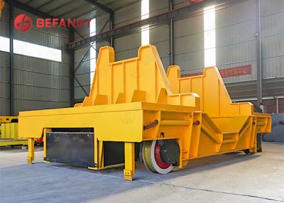China Stable Cast Steel Wheel Hollow In Middle Ladle Transfer Cart for sale