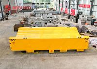 China Customized Curved Tabletop Railess Motorized Transfer Trolley with High Strength Frame for sale