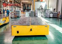 China 30 Ton Steerable Flexible Trackless Transfer Cart with Customized Load Capacity and High Strength Steel for sale