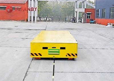 China Steerable Steel Welding Frame AGV 10T Trackless Transfer Cart for sale