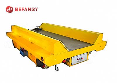 China Steel Box Beam Structure Mobile Reel Rail Transfer Cart For Machinery Factory for sale