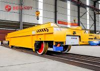 China Heavy Duty 100t Coil Rail Transfer Cart For Material Handling for sale